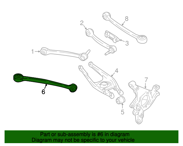 33322284534 - 2015-2024 BMW Trailing Arm (33-32-2-284-534) | BMW of ...