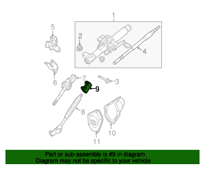 45219-04010 - Steering Shaft Universal Joint 2005-2015 Toyota Tacoma ...