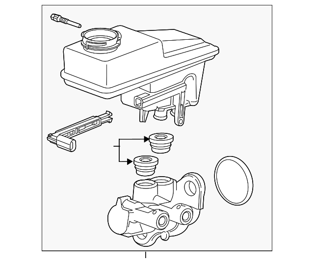 84644599 - Brake Master Cylinder Kit with Seal, Gasket, and Nut 2017 ...