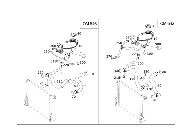 204-501-71-82 - Coolant Filling Hose For 2008-2015 Mercedes-Benz ...