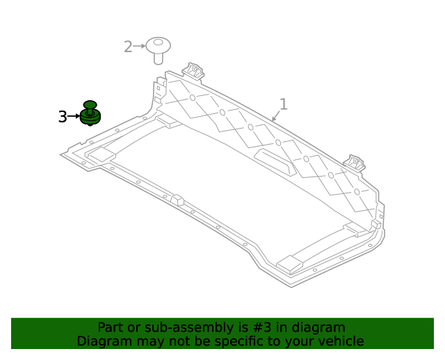Genuine BMW 07-14-7-397-783 | Convertible Top Stowage Compartment ...
