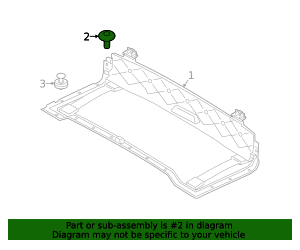 7149144003 - 2017-2024 BMW Convertible Top Stowage Compartment Storage ...