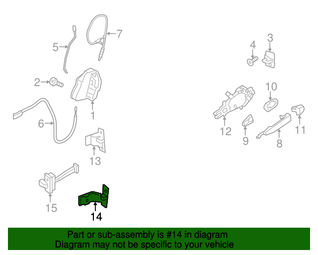 Genuine BMW 41-52-7-201-302 | Lower Hinge | FREE Shipping on Most ...