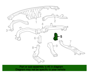 2013-2020 Nissan Pathfinder Floor Duct 27830-3KA0A | DON WILLIAMSON NISSAN