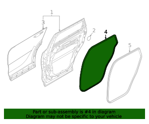 83140-P2000 - Door Weather-Strip 2021-2022 Kia Sorento | Kia.Parts Store
