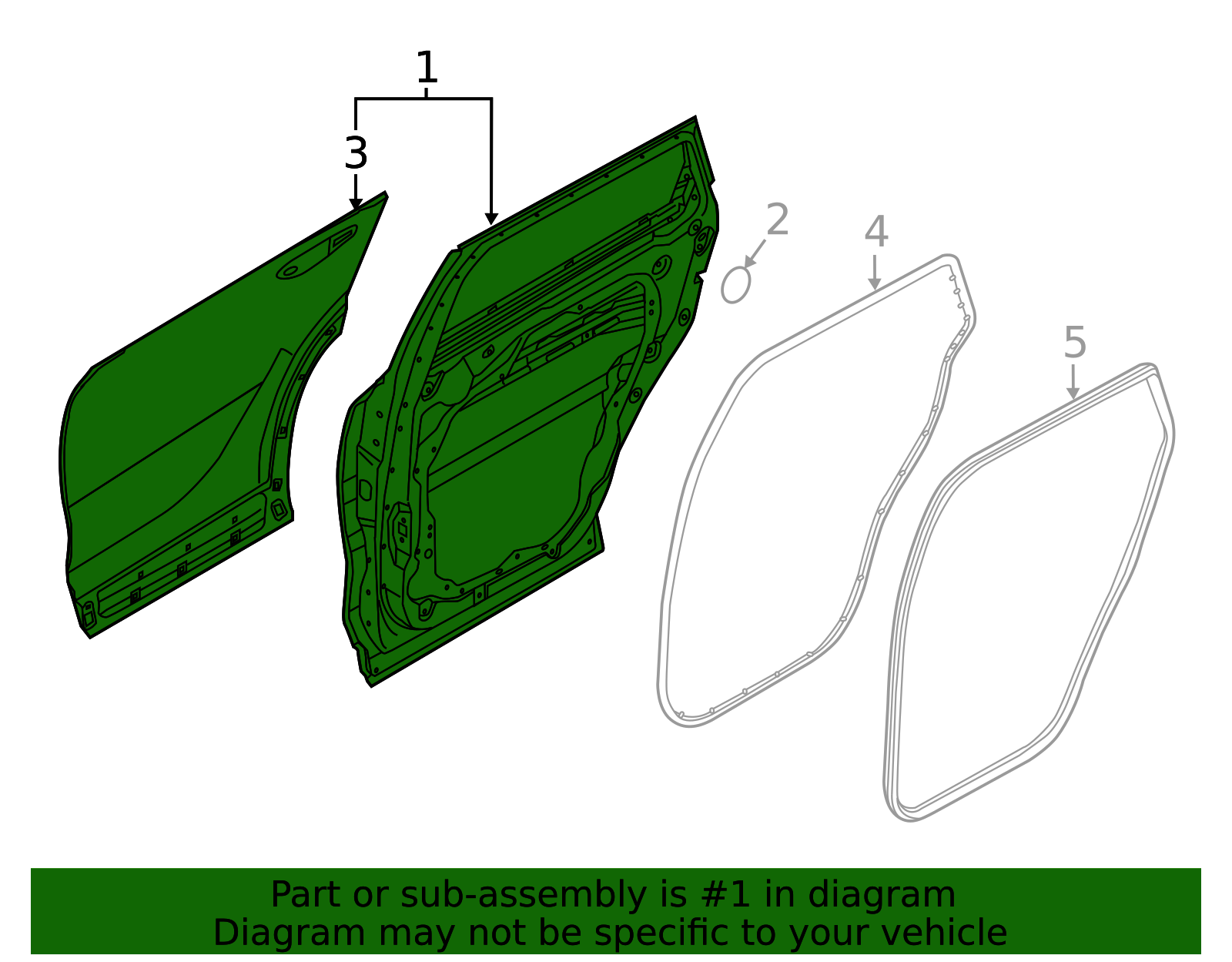 77004-R5500 - Door Shell 2021-2025 Kia Sorento | Kia.Parts Store