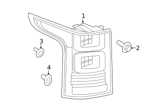 LR135424 - Tail Light Assembly 2018-2022 Land Rover Range Rover ...