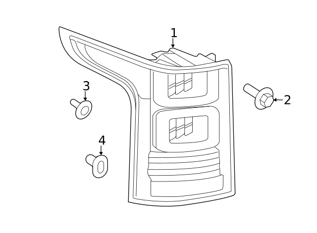 2018-2022 Land Rover Range Rover Combo Lamp LR135424 | OEM Parts Online