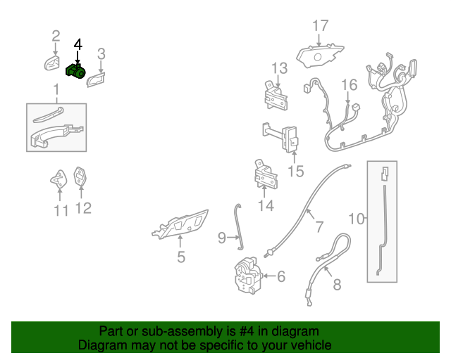 2019-2021 GM Lock Cylinder 13516555 | GMPartsDirect.com