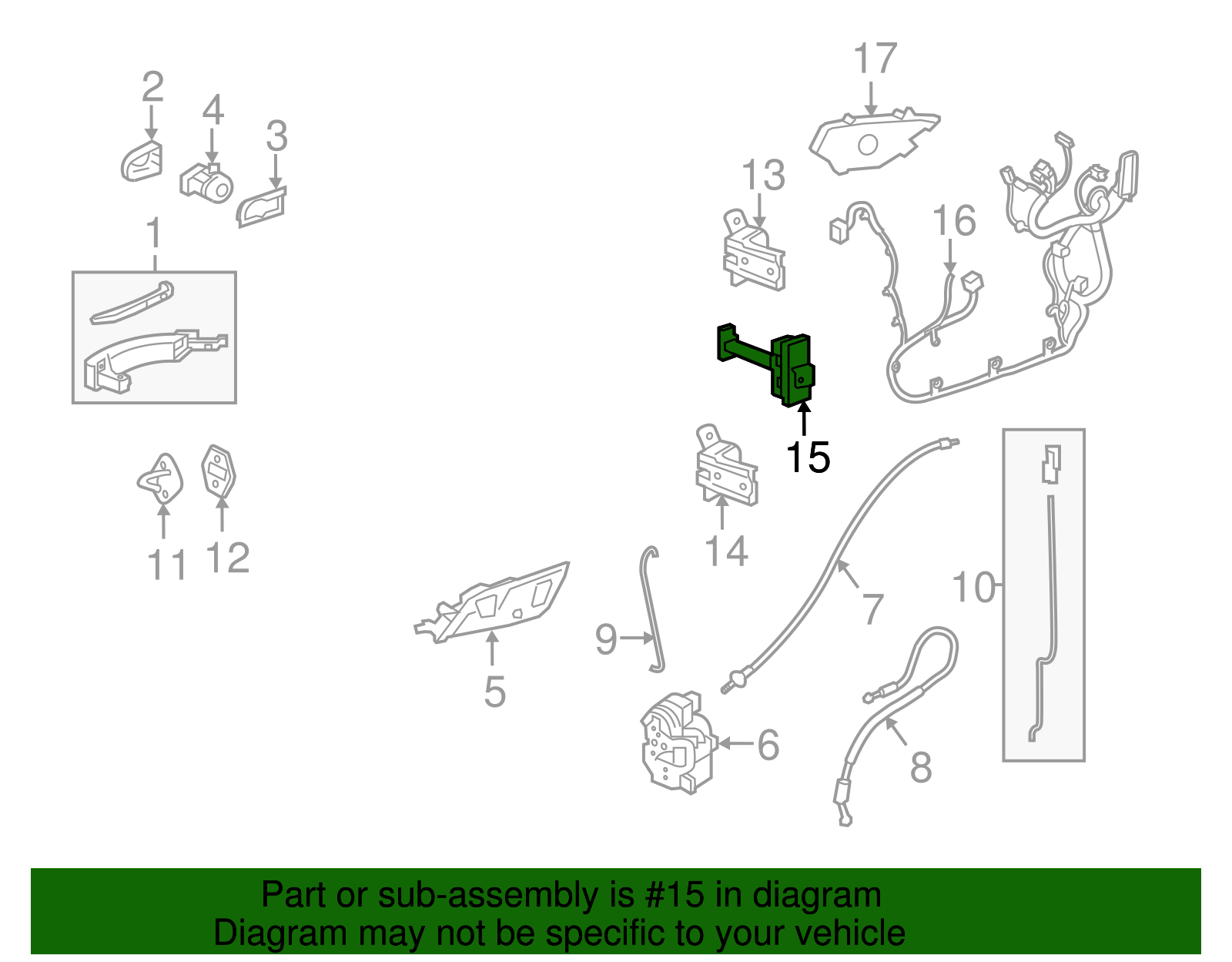 2016-2020 Buick Envision Front Door Check Assembly 23368517 | OEM Parts ...