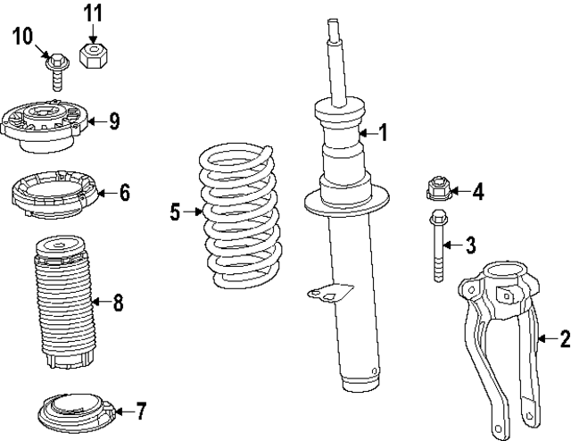 Genuine BMW 31-30-5-A13-598 | Strut | FREE Shipping on Most Orders $499 ...