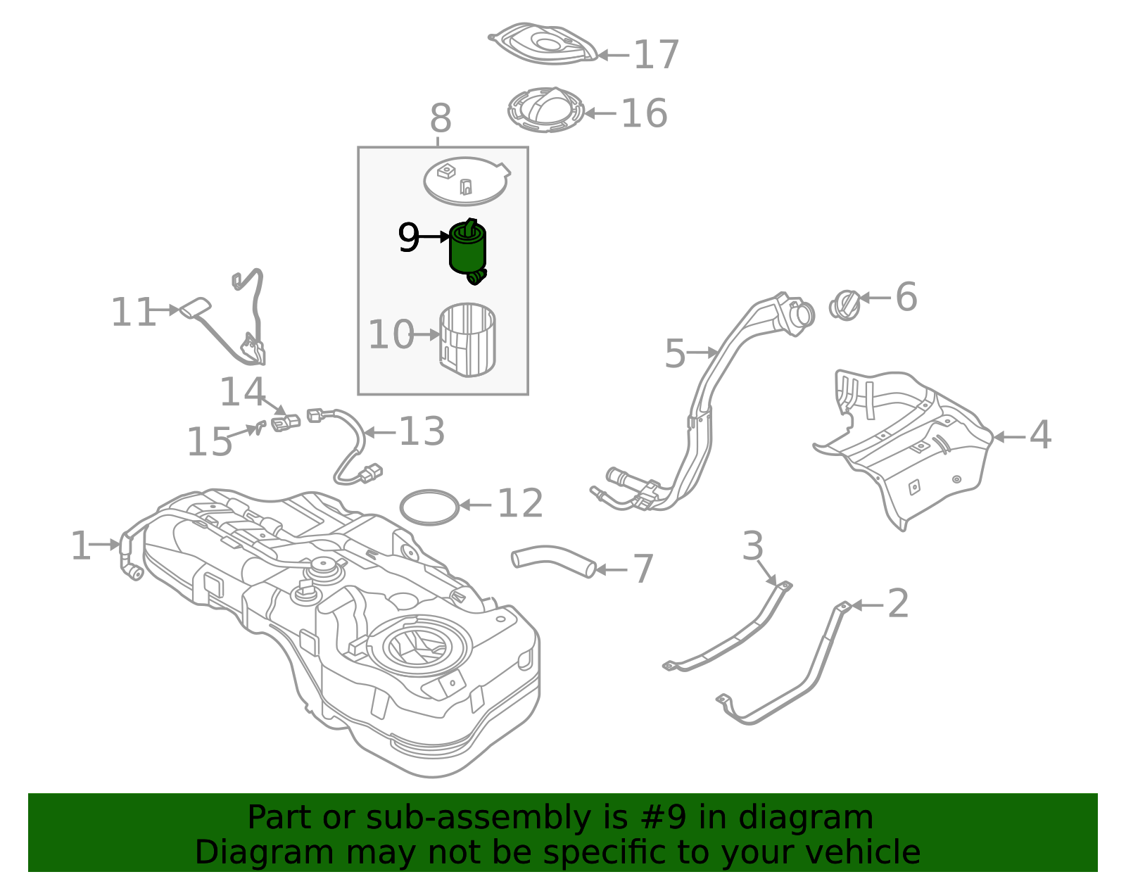 2020-2024 Kia Fuel Filter 31112-F9000 | OEM Parts Online