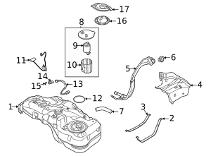 31120-Q5500 - Fuel Pump Assembly 2021-2022 Kia Seltos | Kia.Parts Store