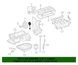 2000-2015 Toyota Front Seal 90311-25032 | Toyota Parts