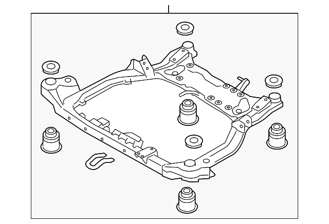 2009-2012 Hyundai Elantra Cross-Member 62405-2L110 | QuirkParts