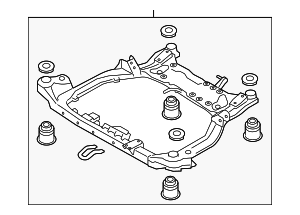 2009-2012 Hyundai Elantra Cross-Member 62405-2L110 | QuirkParts