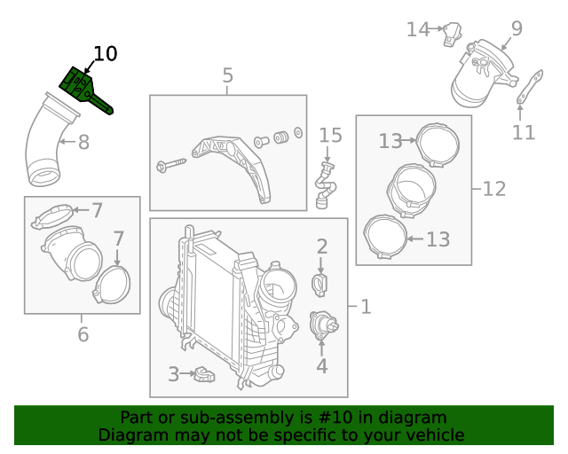264-011-20-00 - Upper Duct Bracket 2019-2023 Mercedes-Benz | Mercedes ...
