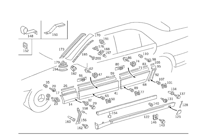 000-988-55-81 - Snap Fastener 1954-2006 Mercedes-Benz | Mercedes-Benz ...