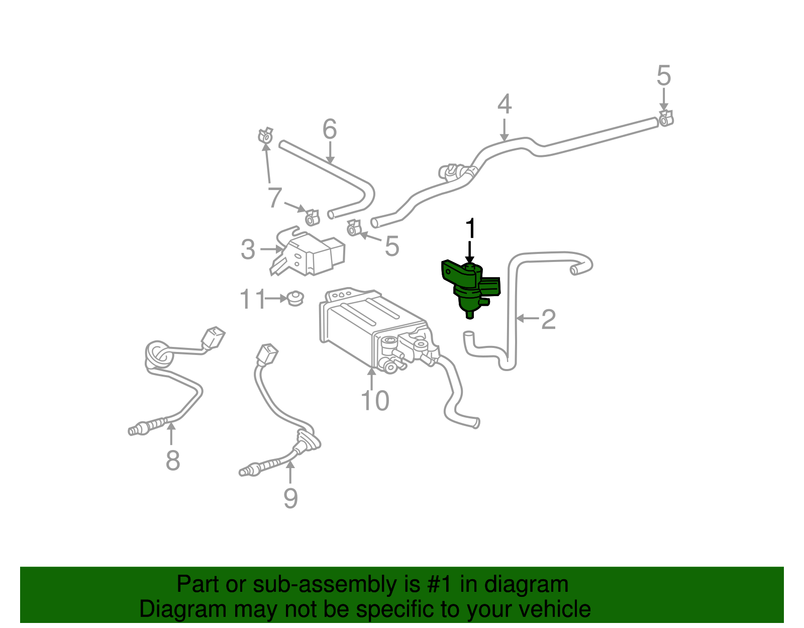 2000-2005 Toyota Celica Purge Control Valve 90910-12220 | Retail ...