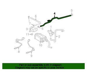 2003-2005 Toyota Celica Vapor Hose 23826-22130 | Toyota Parts Center