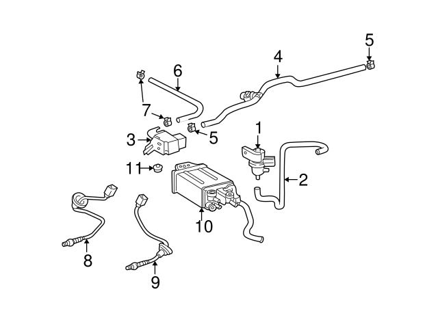 Genuine Toyota EGR Vacuum Delay Valve part# 90910-12220 for 2000-2005 ...