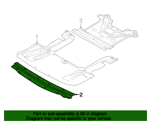 51758056414 - 2012-2019 BMW Front Shield (51-75-8-056-414) | BMW of ...