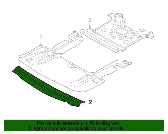 51758056414 - 2012-2019 BMW Front Shield (51-75-8-056-414) | BMW of ...