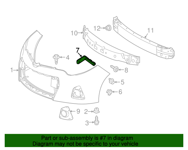 52116-02240 - Side Retainer 2014-2016 Toyota Corolla | Longo Toyota Parts