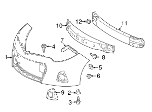 2014-2016 Toyota Corolla Cover Front Bumper L C 52119-03906 | Grieco ...