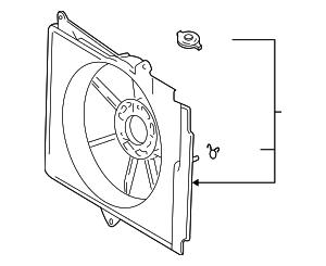 2000-2006 Toyota Fan Shroud 16711-21030 | Toyota Parts Center