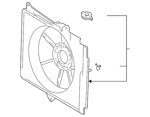 16711-21030 - Fan Shroud - 2000-2006 Toyota | Lithia Toyota Parts