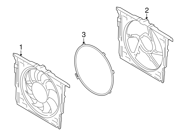17427601953 - 2010-2015 BMW 760Li Fan Shroud (17-42-7-601-953) | BMW of ...