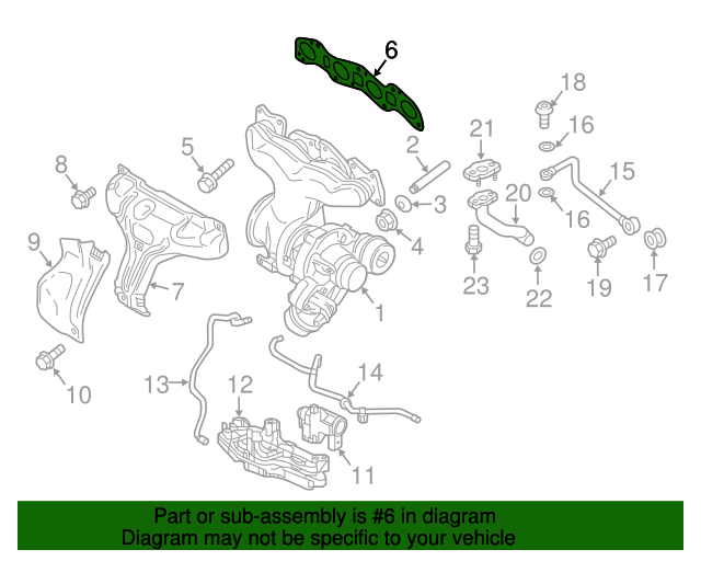 2015-2022 Volvo Gasket 31316041 | TascaParts.com