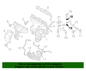 1998-2021 Volvo Engine Coolant Temperature Sensor O-Ring 11994 ...