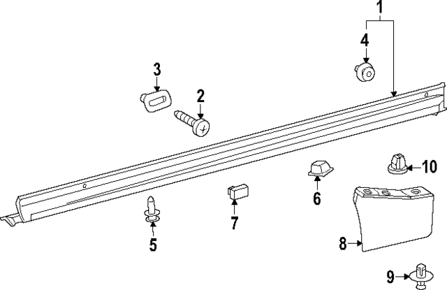 2023-2024 Lexus Deflector 75866-0E050 | Lexus Direct parts