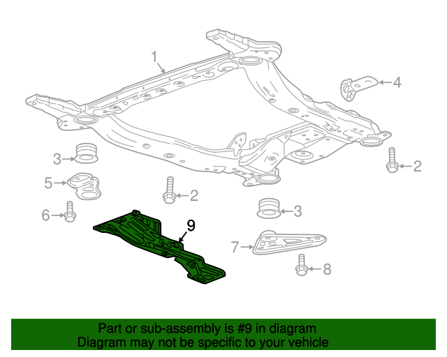 2018-2020 Buick Under Cover - Driver's Side (LH) 84167102 | TascaParts.com