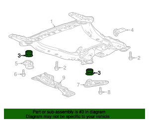 2018-2020 Buick Engine Cradle Mount Bushing 22951144 | GMPartsDirect.com