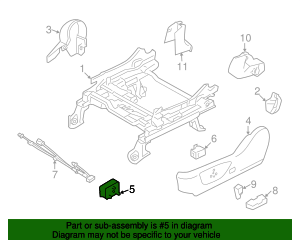 2005-2013 Subaru Forester Seat Switch 64176AE000 | OEM Parts Online