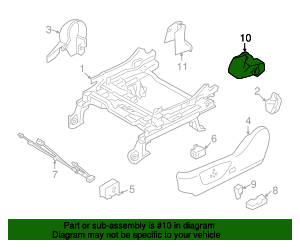 2009-2013 Subaru Forester Track End Cap 64115SC050AR | Subaru Parts Store