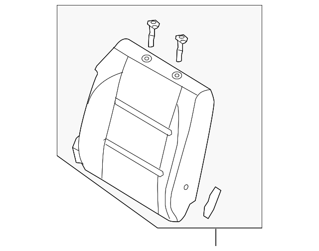 2015 Nissan Titan Seat Back Assembly 87650-9FR8D | TascaParts.com