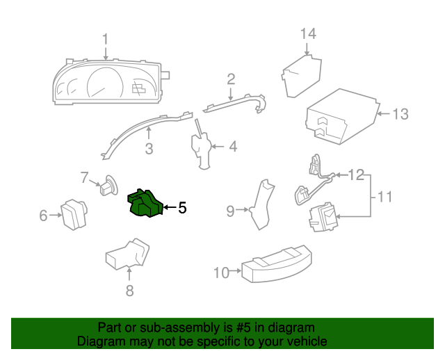 2007-2014 Mercedes-Benz Headlight Switch 221-905-33-00 ...