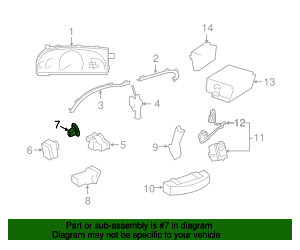 Mercedes-Benz Pressure Button 221-545-07-14-64 | MB OEM Parts