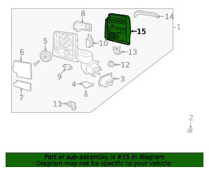 2020-2023 GM Chrome Driver Side Door Mirror Housing Lower Cover ...