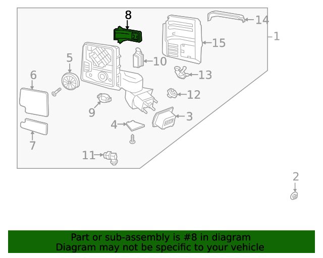 84468925 - Front Driver Side Clearance Lamp 2020-2023 GM | GM Wholesale ...