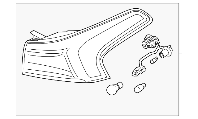 2021-2022 Hyundai Santa Fe Tail Lamp Assembly 92401-S2500 | QuirkParts