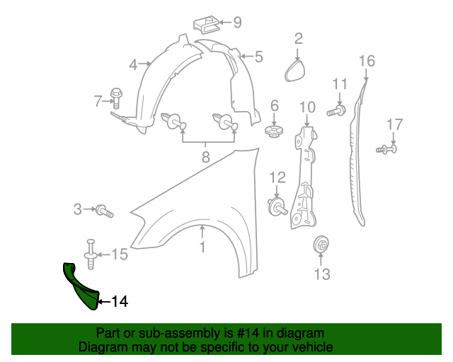 Front Deflector - 2009-2012 Mercedes-Benz (164-884-88-22) | MB Parts Center
