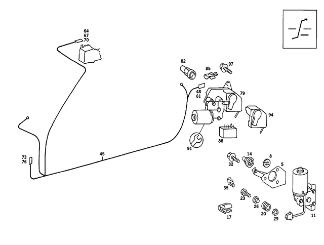 001-997-10-81 - Cable Grommet 1955-1993 Mercedes-Benz | Mercedes-Benz ...