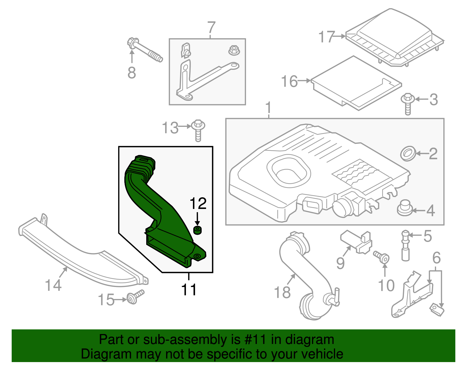 DG9Z-9C675-C - Engine Air Intake Hose 2013-2020 Ford | Big 3 Auto Parts