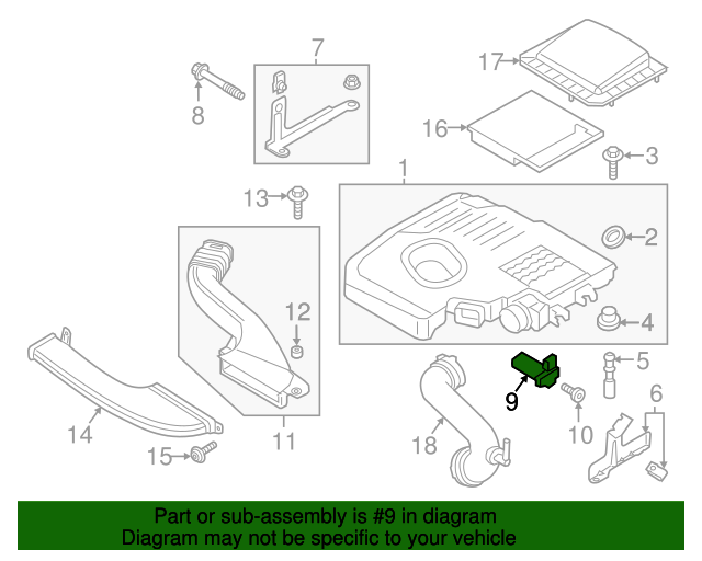 2012-2022 Ford Mass Air Flow Sensor CP9Z-12B579-B | Blue Springs Ford Parts