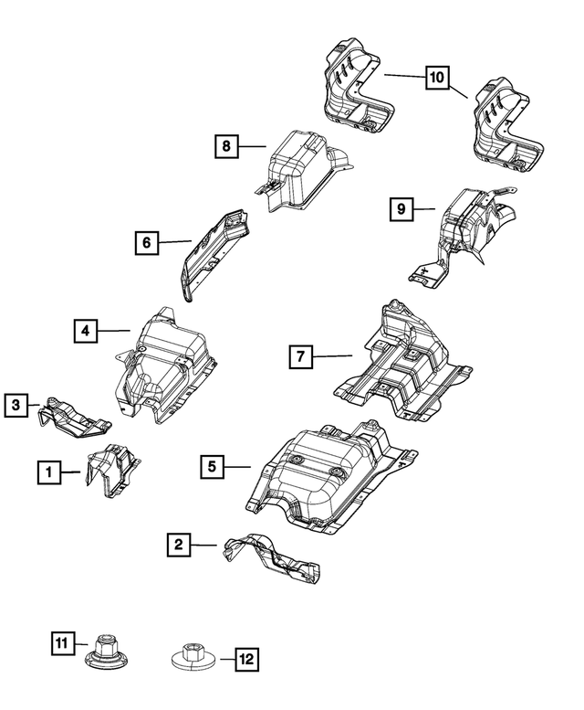 2017-2021 Chrysler Exhaust Shield 68214223AB | Mopar Parts